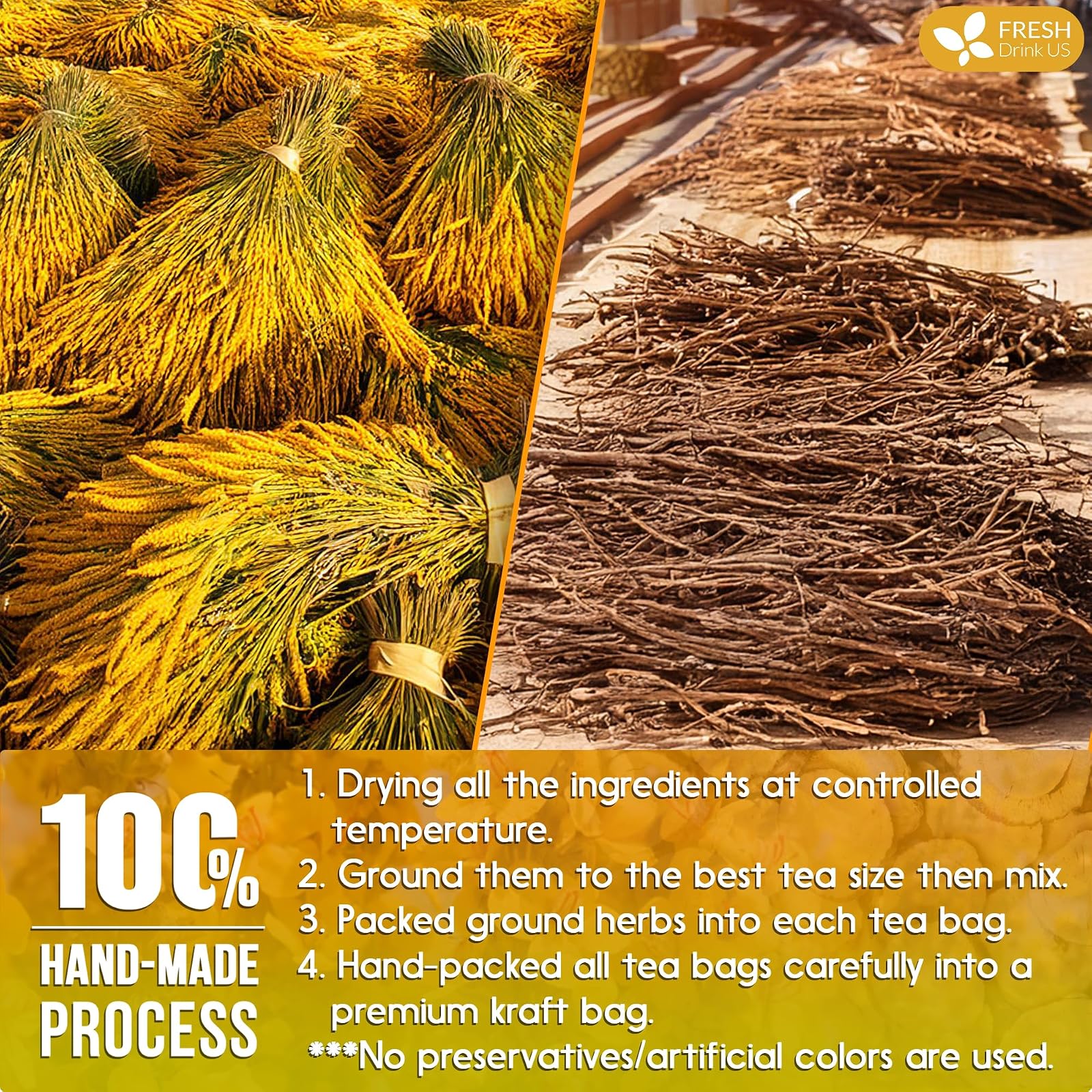 Natural herbal tea for respiratory health