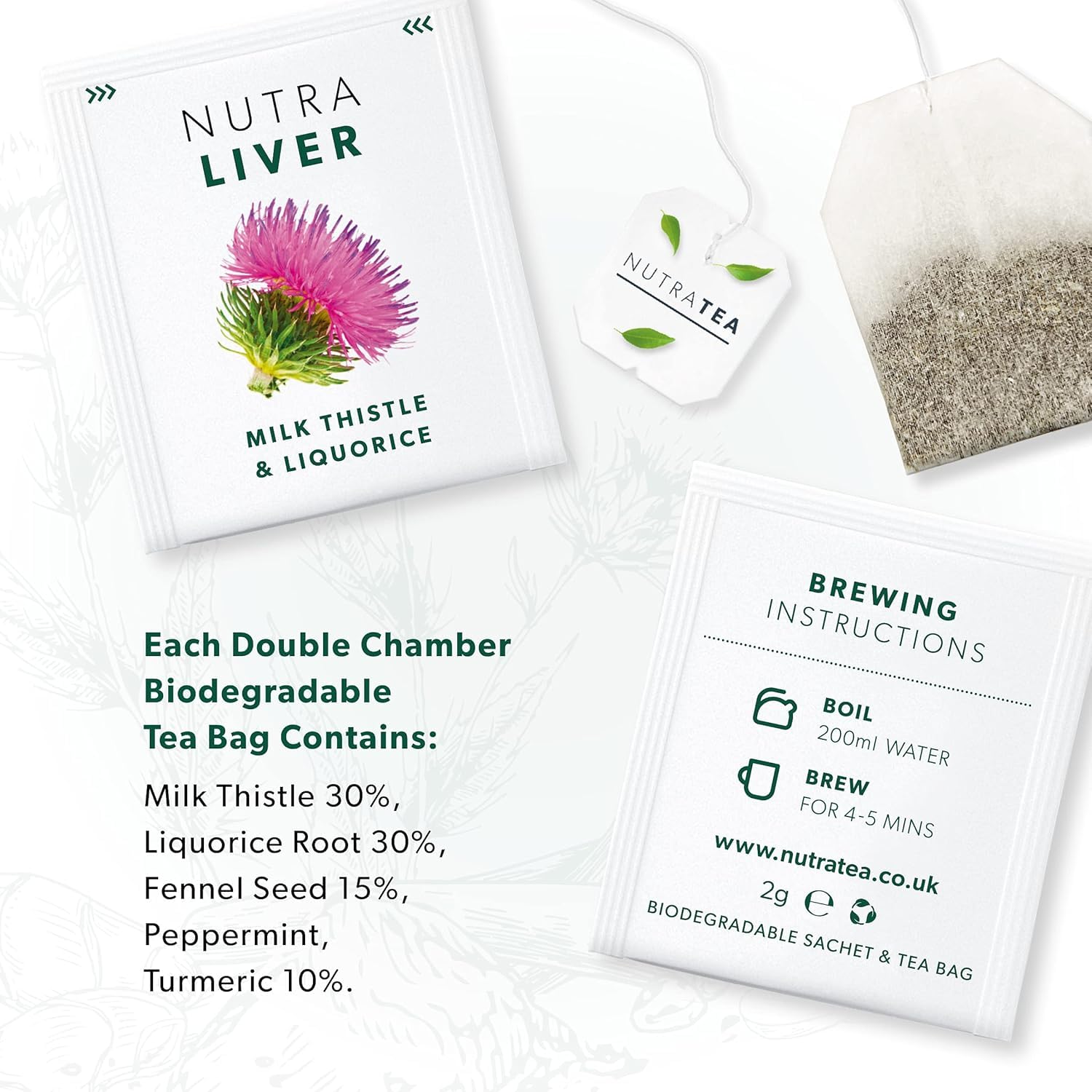 Natural herbal tea for wellness