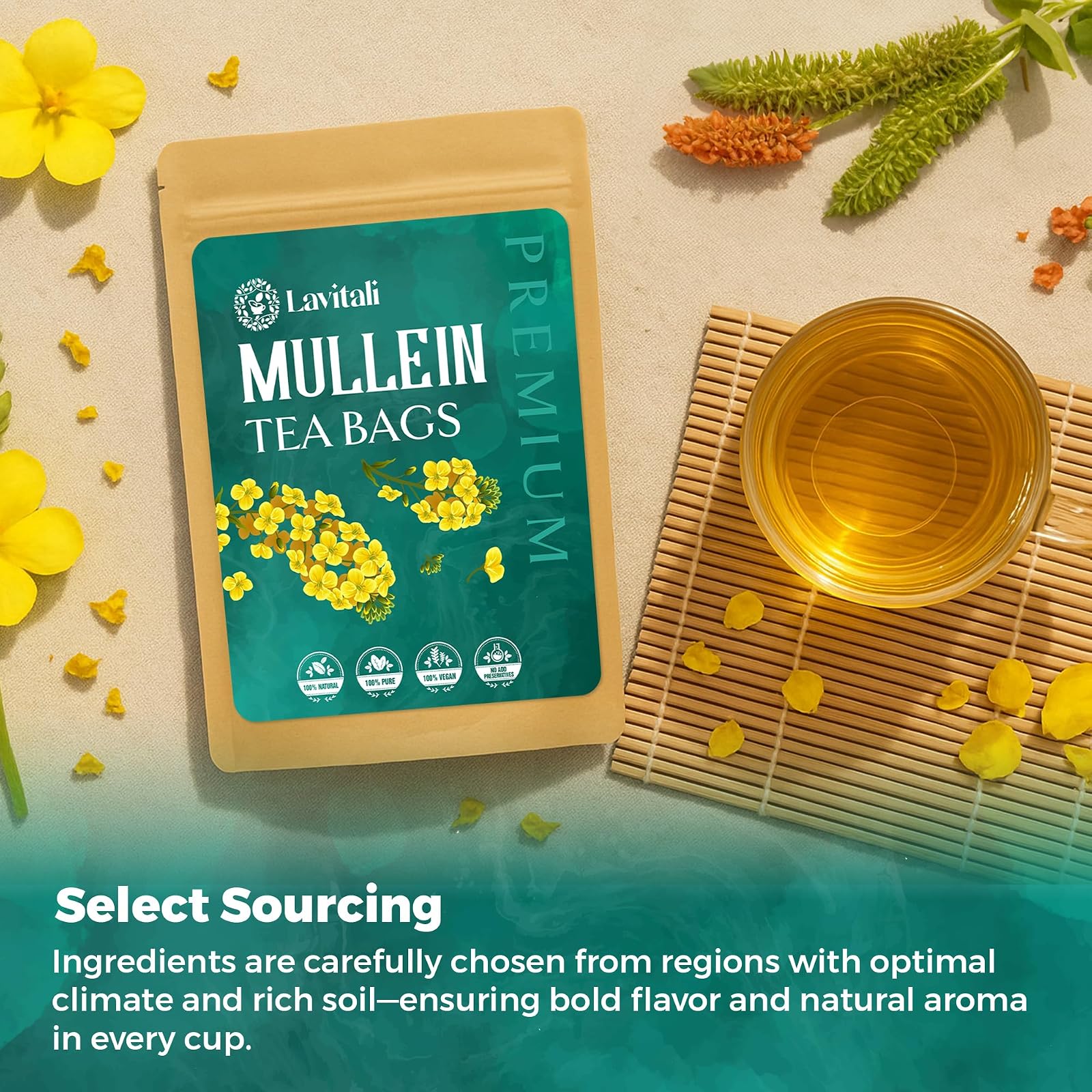 Natural herbal tea for wellness