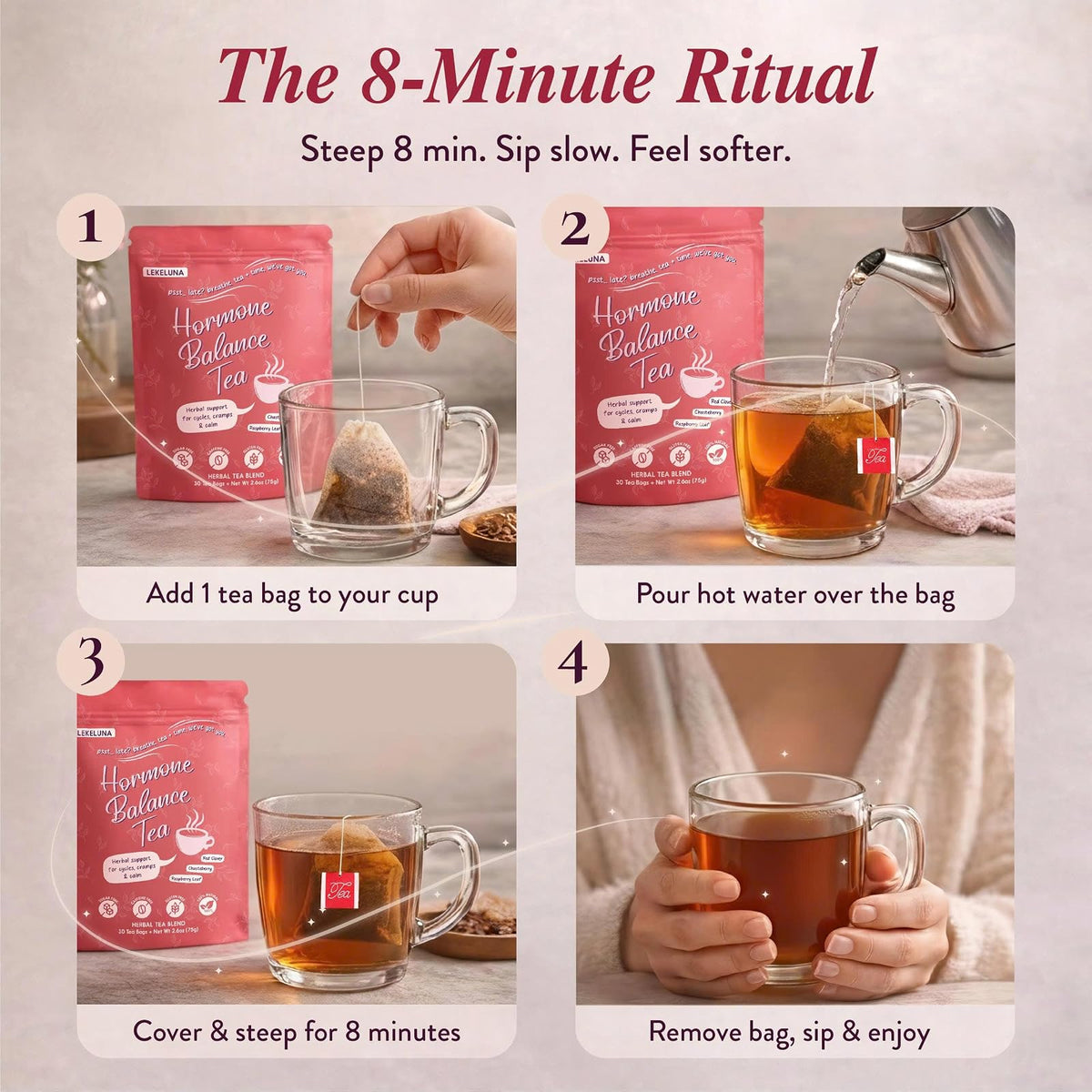 Natural herbal tea for women