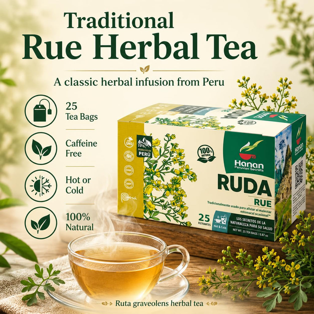 Natural herbal tea from Peru