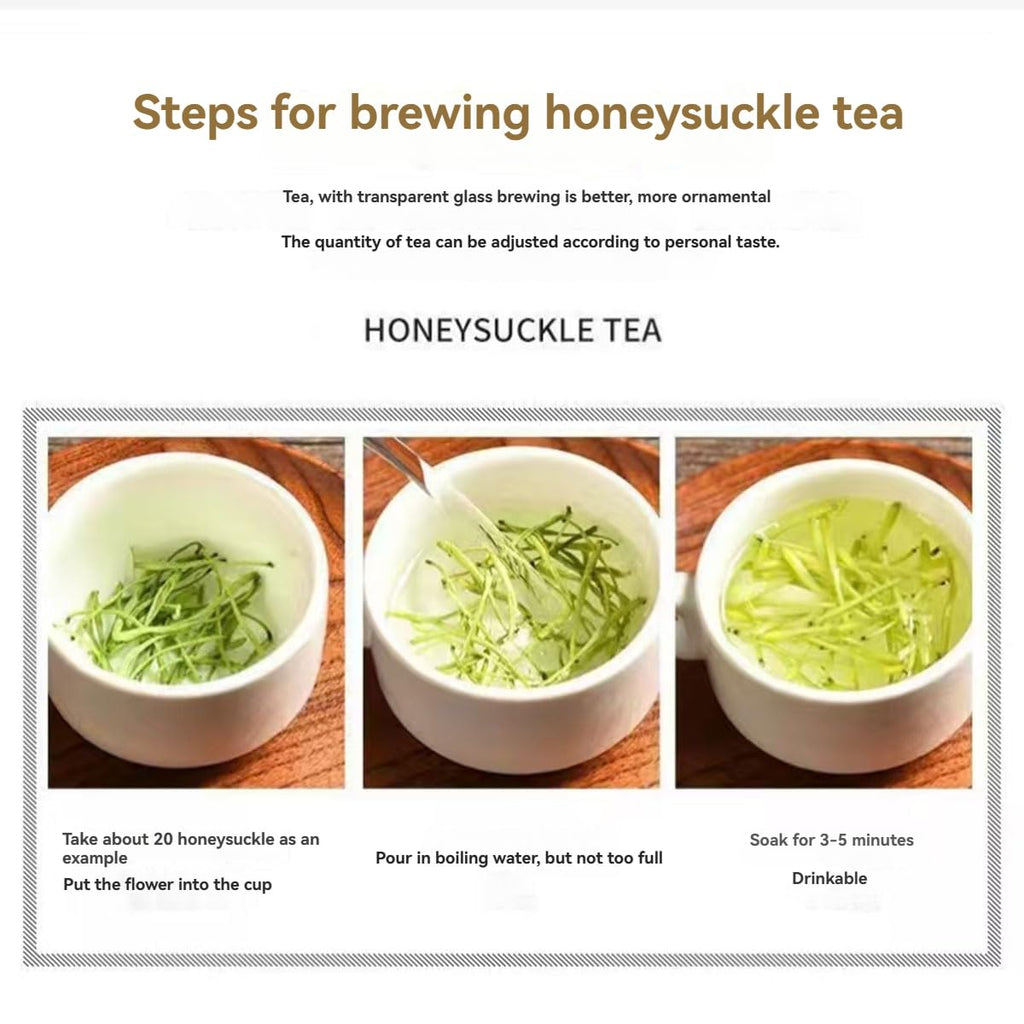 natural herbal tea with honeysuckle