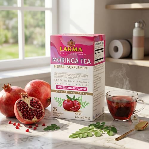 natural herbal tea with pomegranate flavour