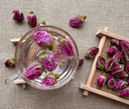 natural herbal tea with rose buds