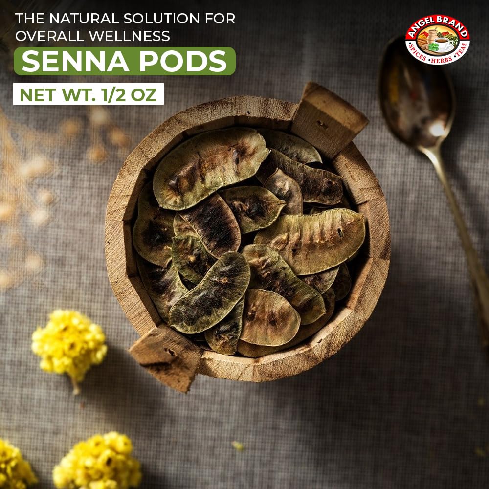 Natural herbal tea with senna