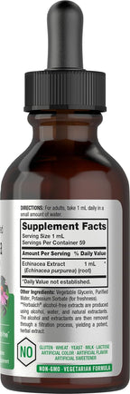Natural herbal tincture with Echinacea