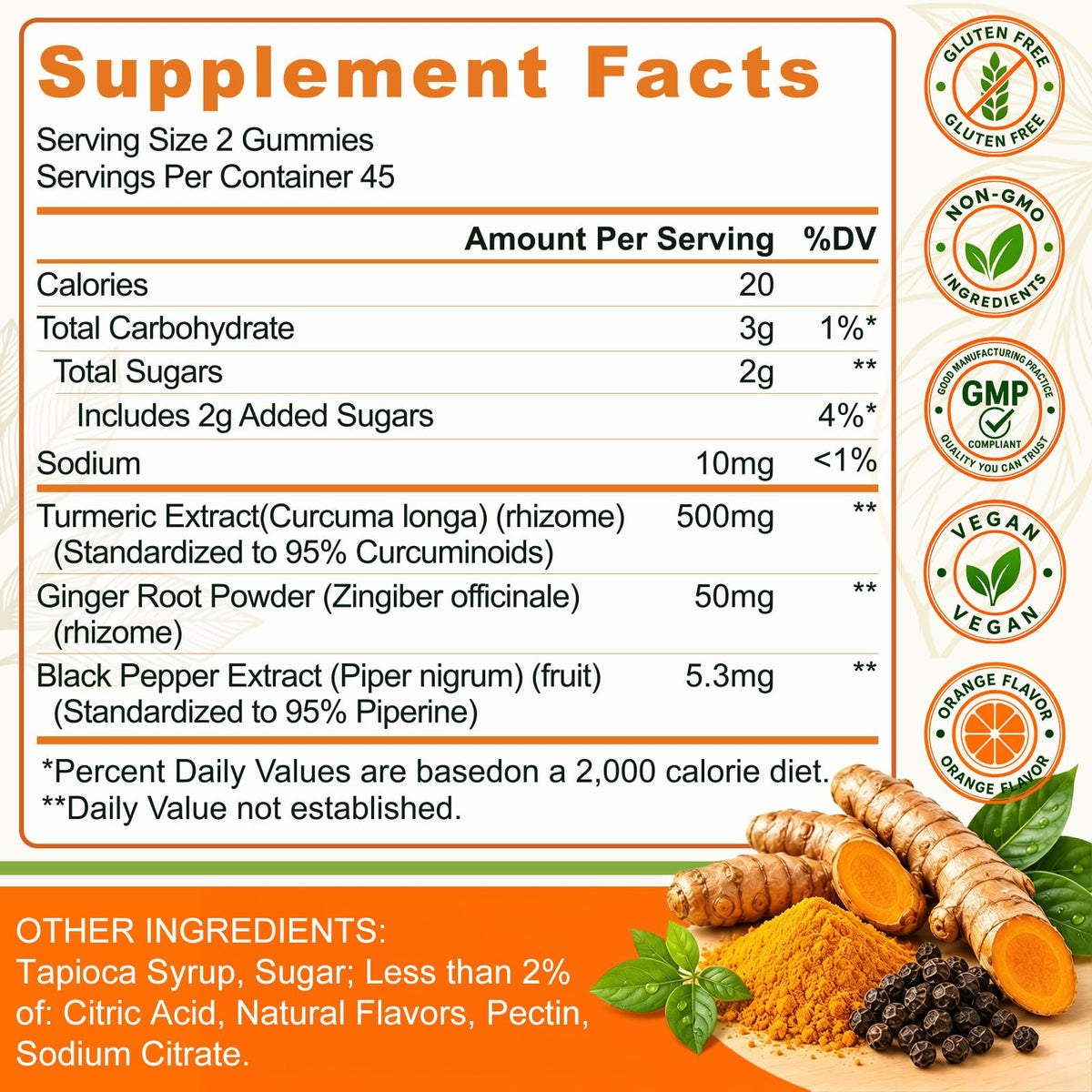 Natural herbal wellness gummies