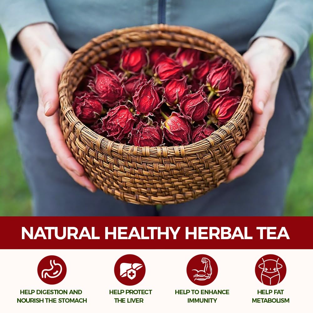 natural hibiscus flower herbal infusion