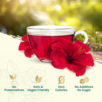 Natural hibiscus flowers for detox