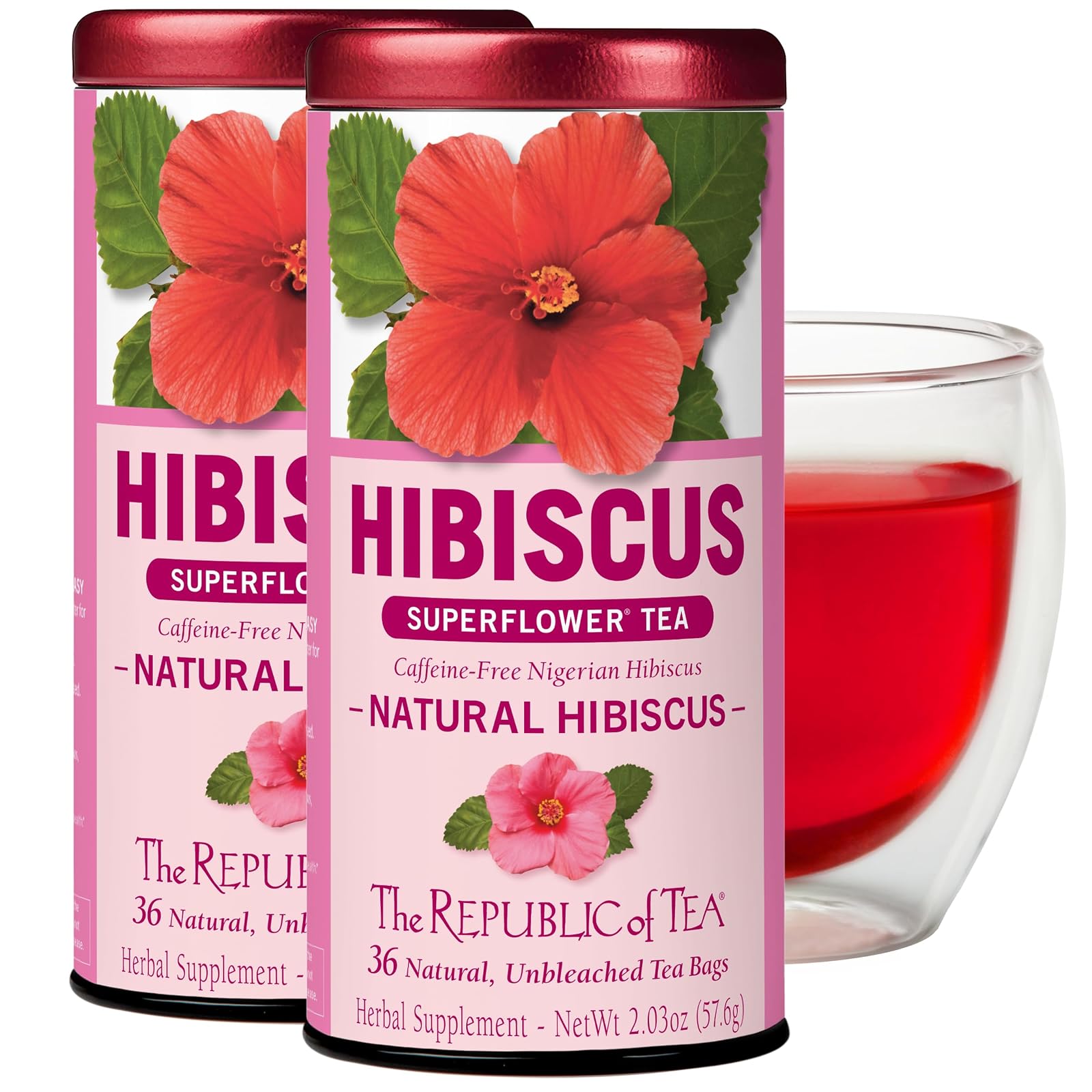 natural hibiscus herbal tea bags