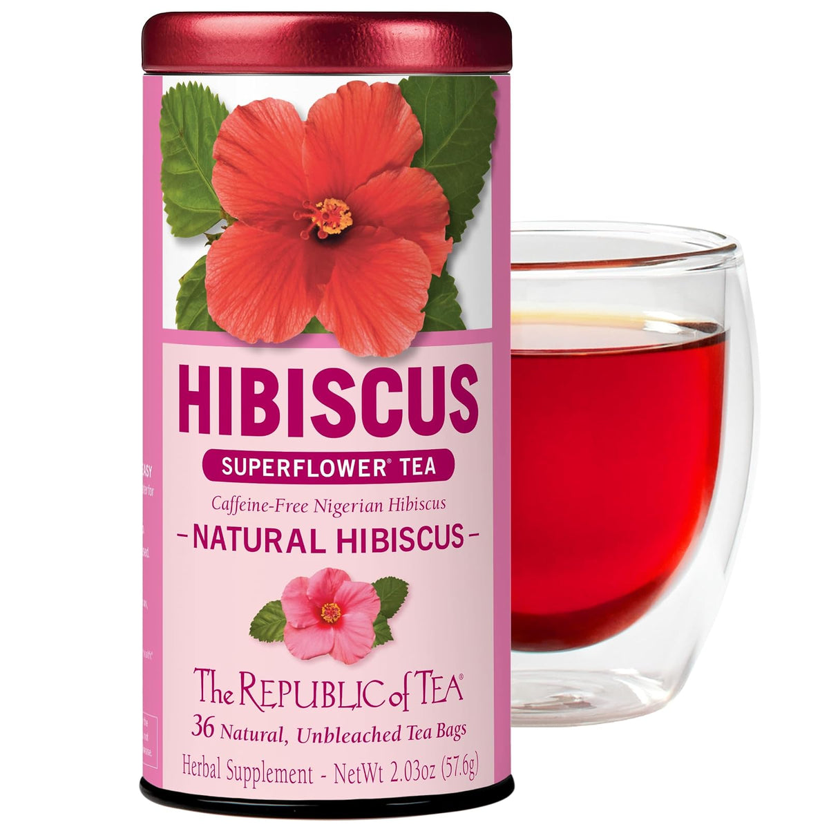 natural hibiscus herbal tea bags