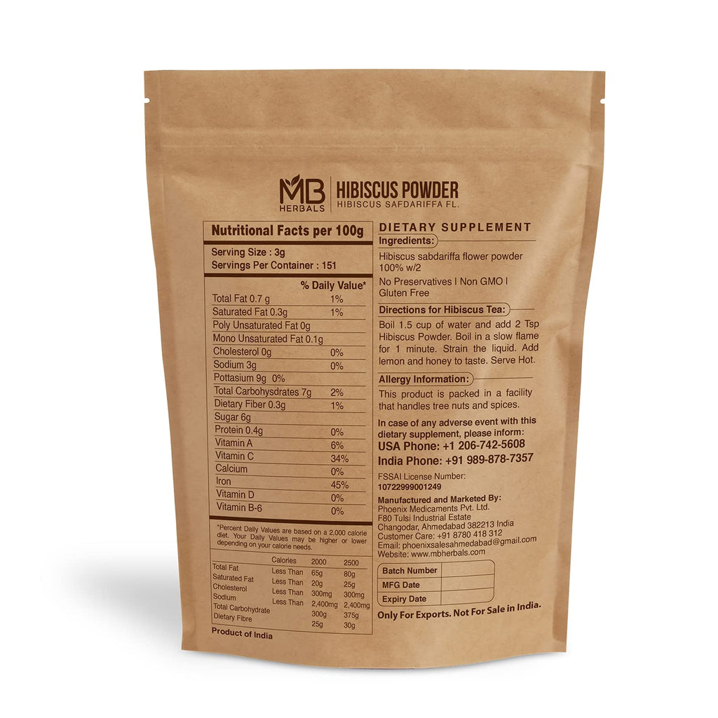 natural hibiscus powder for detox tea
