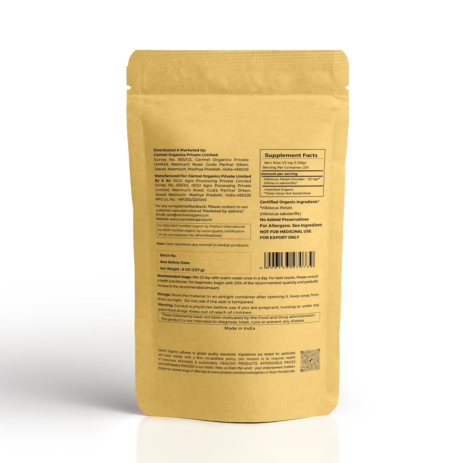natural hibiscus powder for refreshing drinks