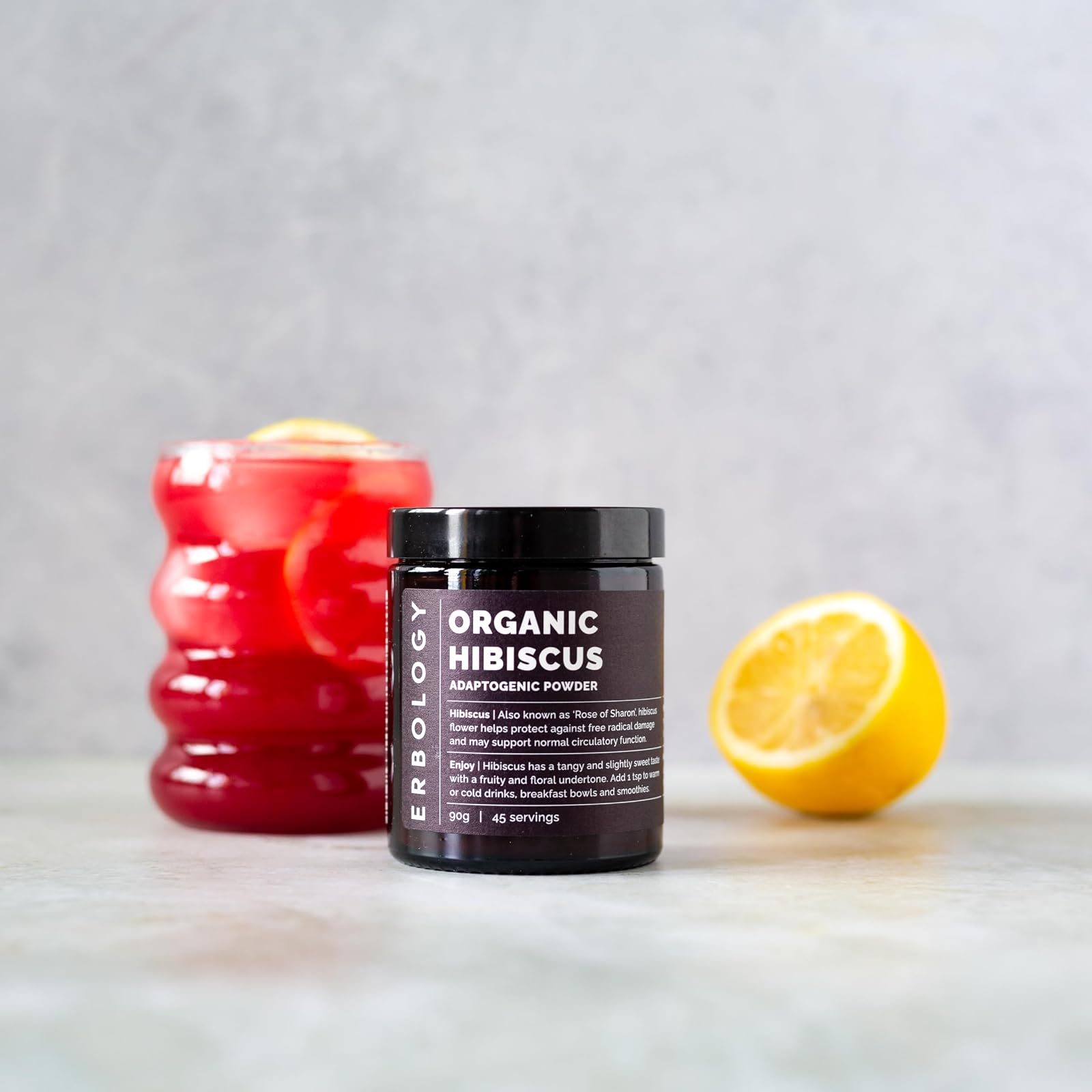 Natural hibiscus powder for smoothies