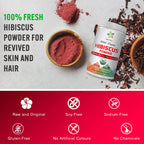 Natural hibiscus powder for wellness