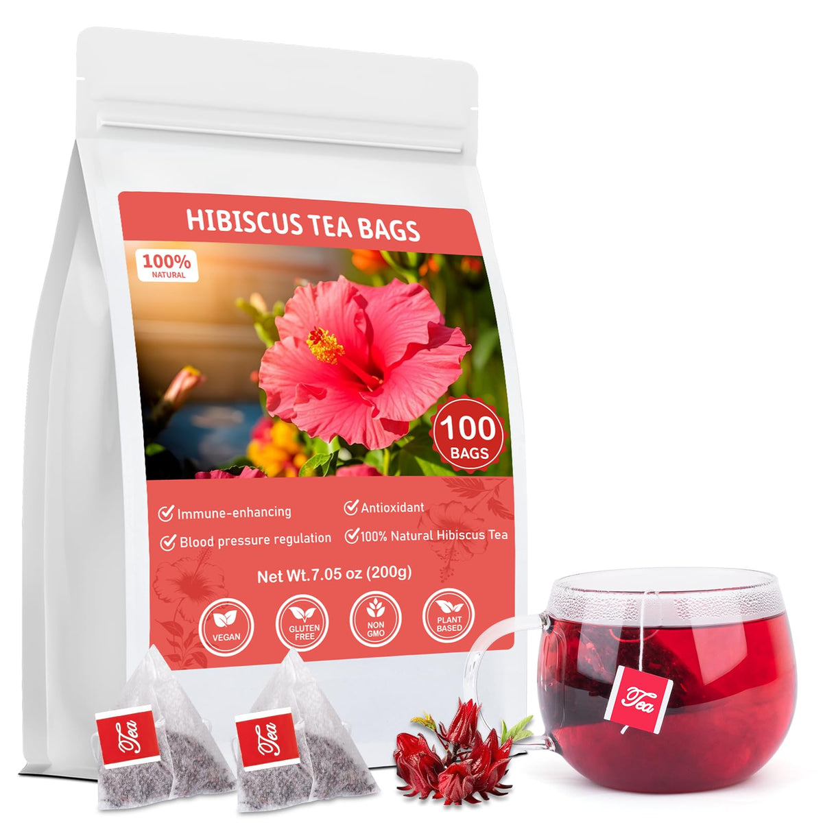 natural hibiscus tea bags