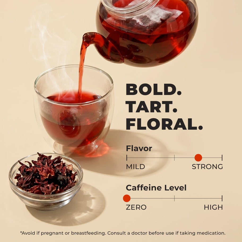 Natural hibiscus tea for relaxation