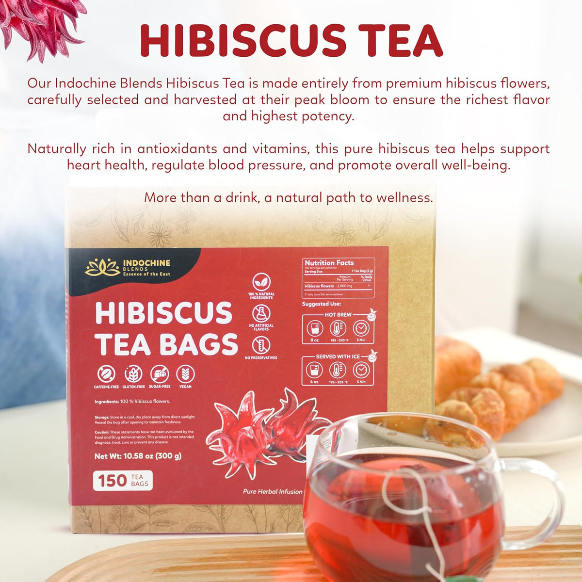 natural hibiscus tea for relaxation