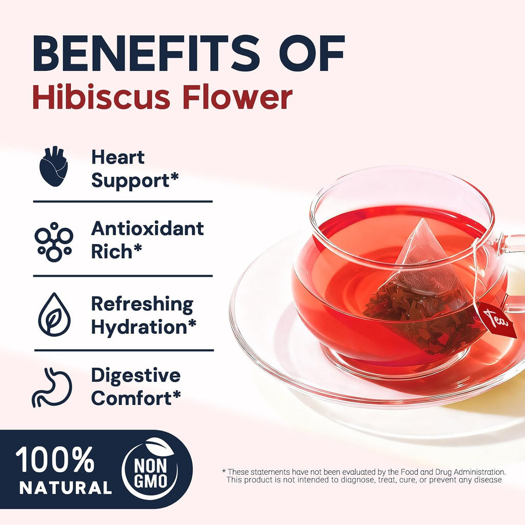 Natural hibiscus tea for wellness