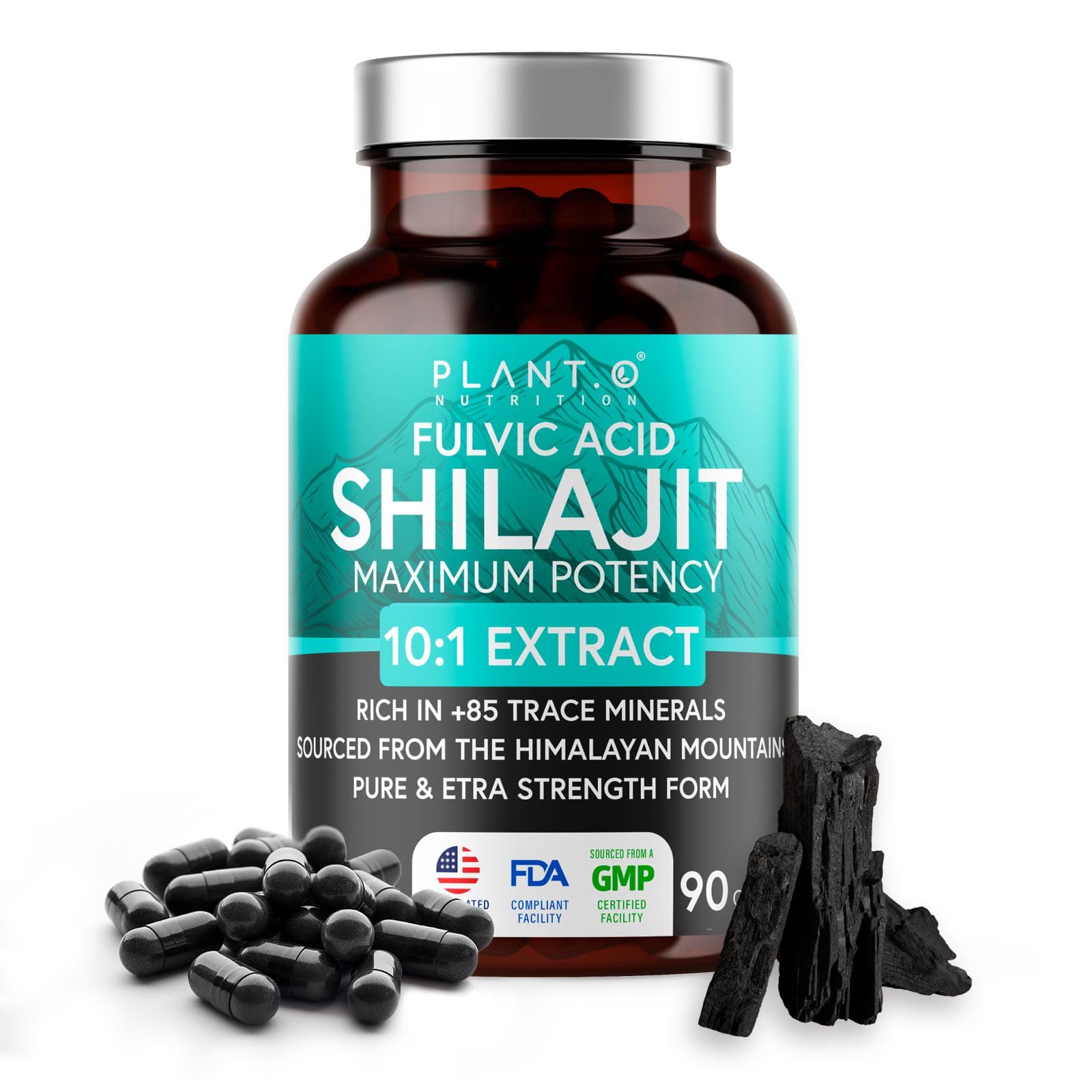 Natural Himalayan Shilajit capsules for energy