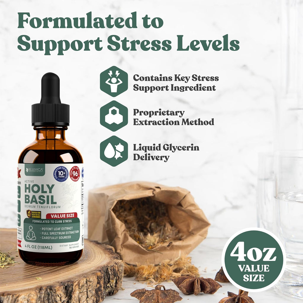 natural holy basil supplement for wellness