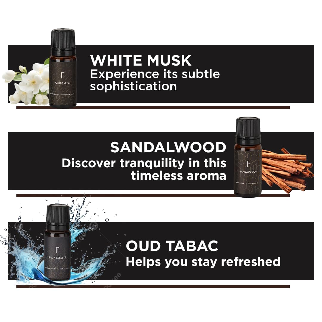 Natural home fragrance oils set