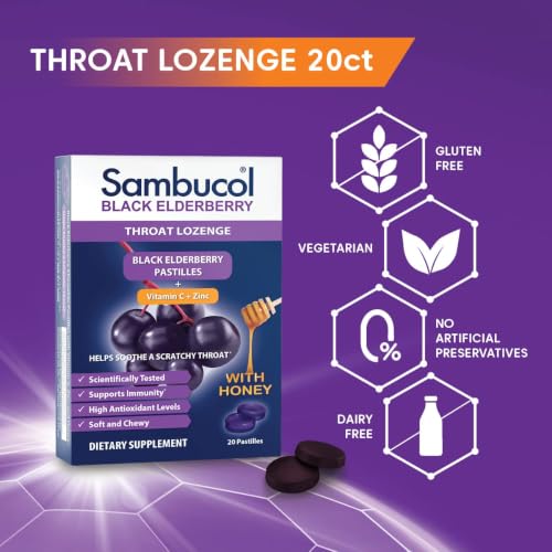 natural honey elderberry throat lozenges