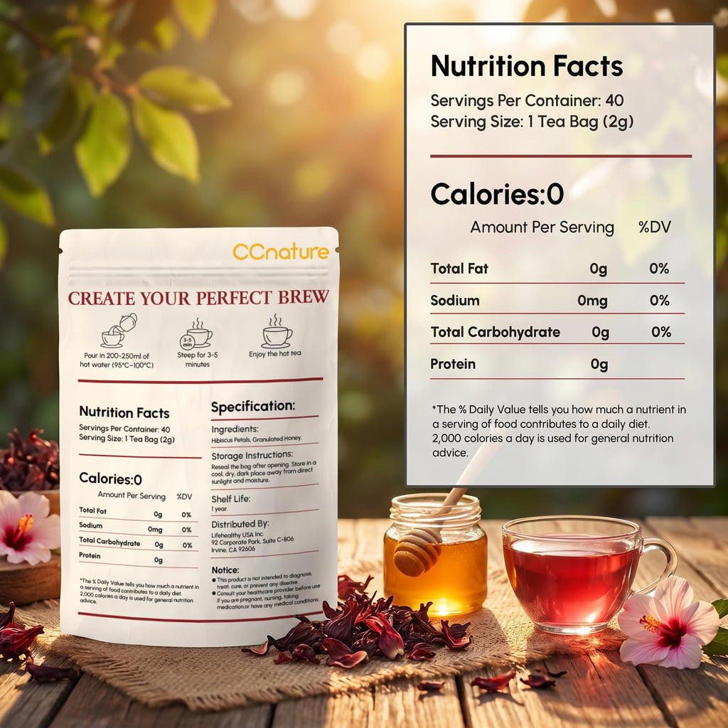 natural honey infused herbal tea