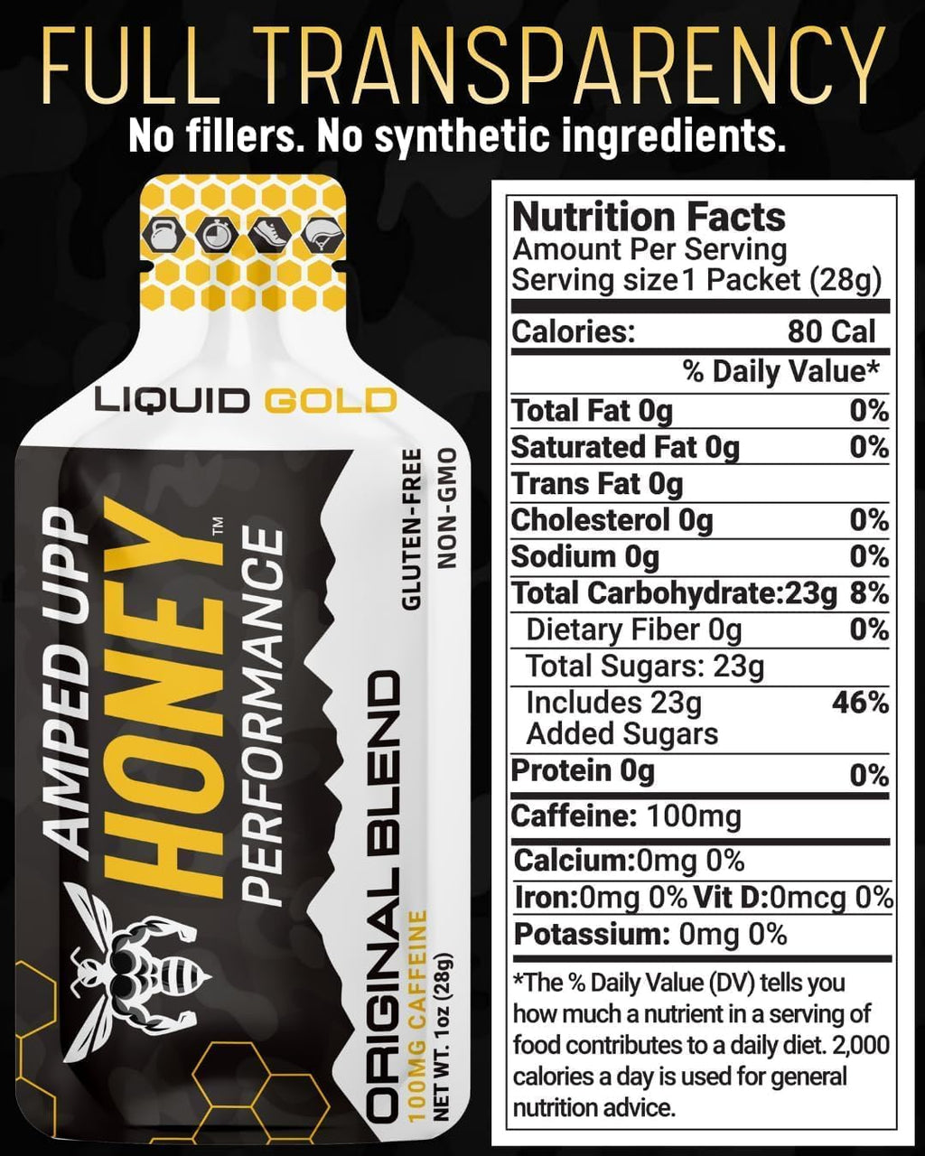 natural honey pre-workout packets