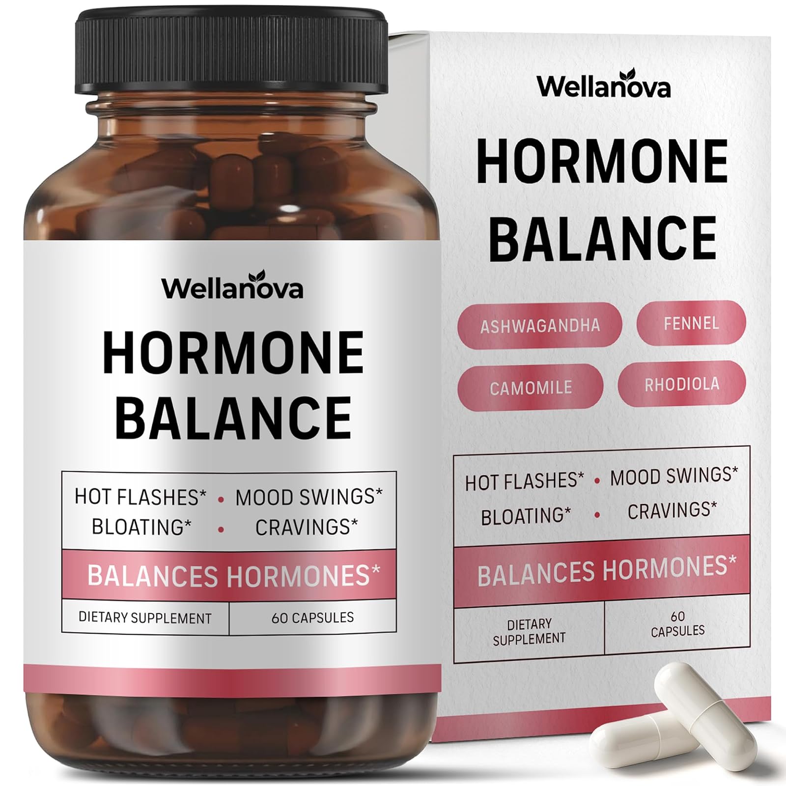 natural hormonal balance support capsules