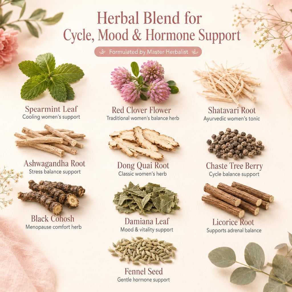 natural hormone balance herbal infusion