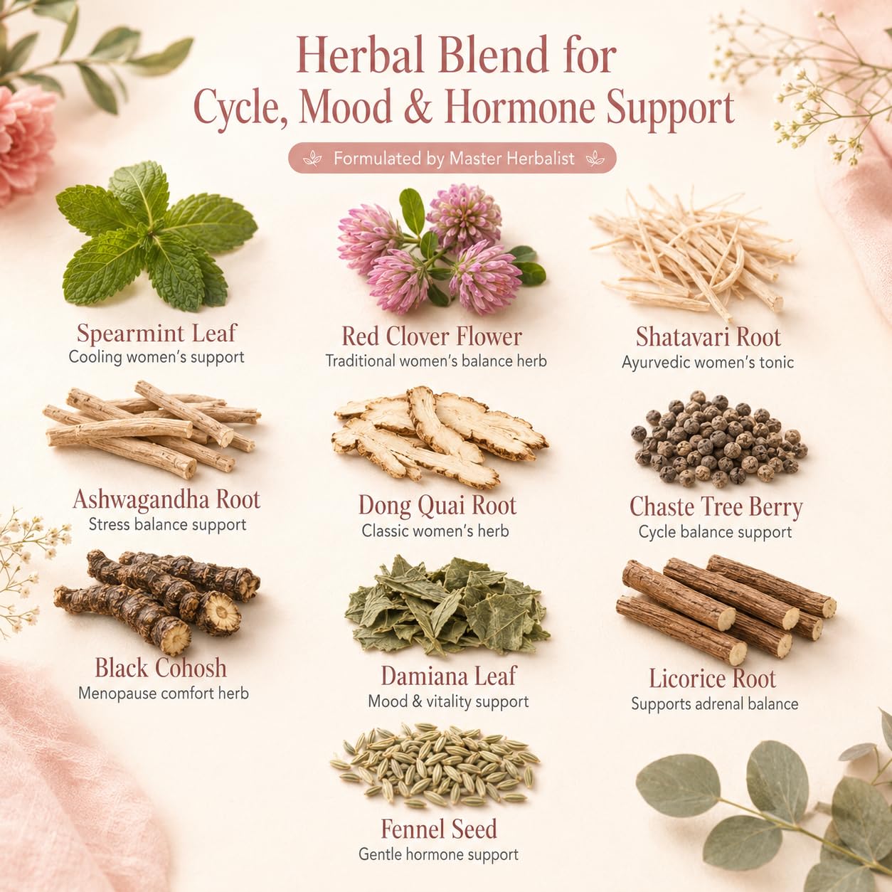 natural hormone balance herbal infusion