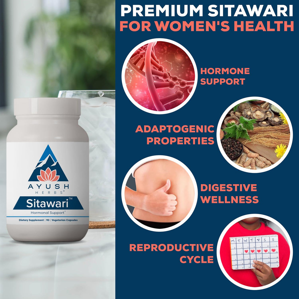 Natural hormone balance with Shatavari