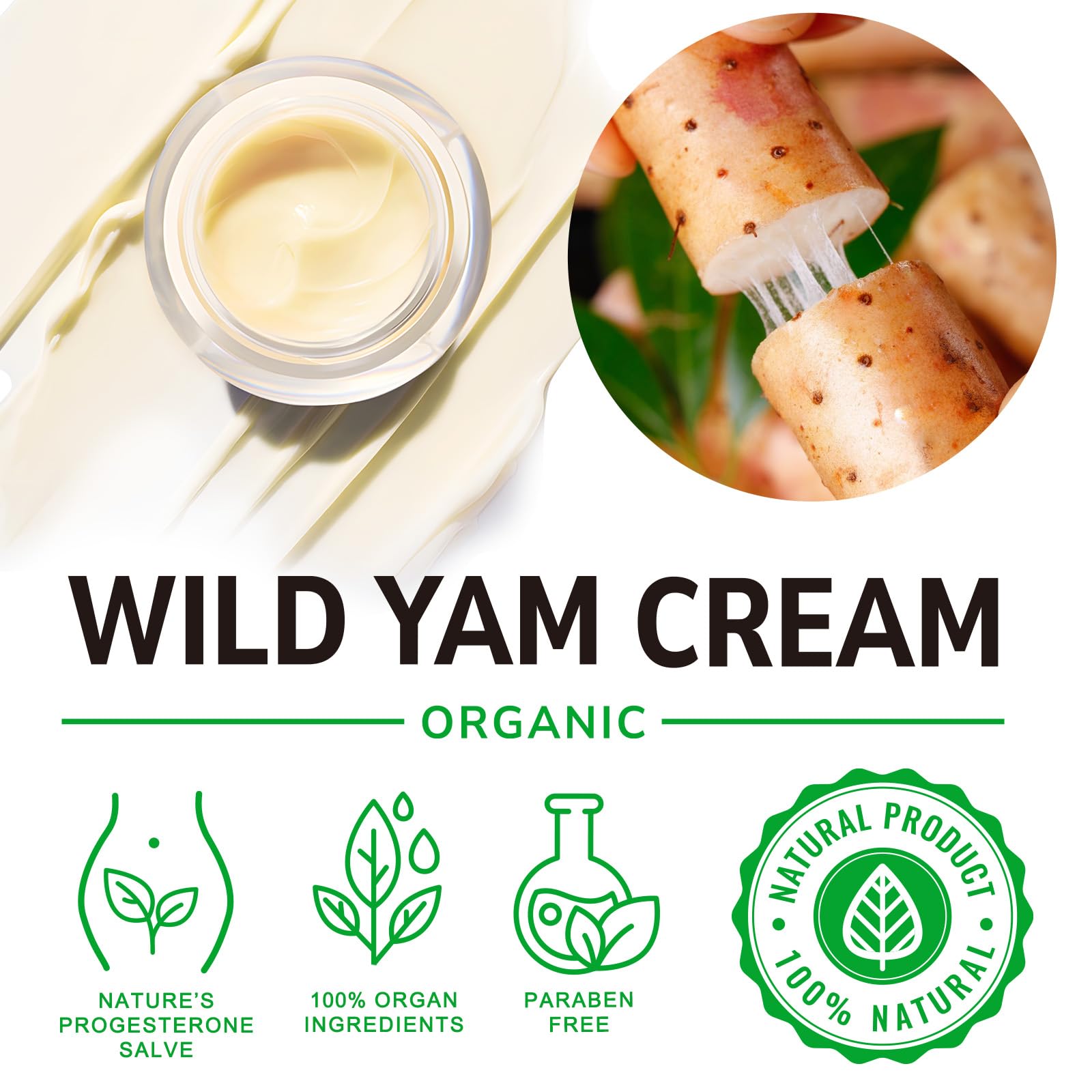 Natural hormone balance with Wild Yam Cream