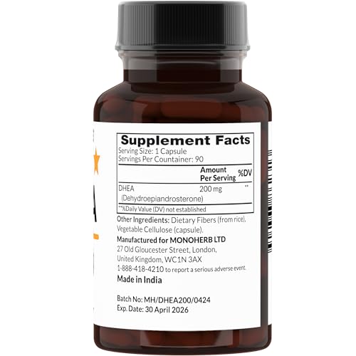 natural hormone support with MONOHERB DHEA
