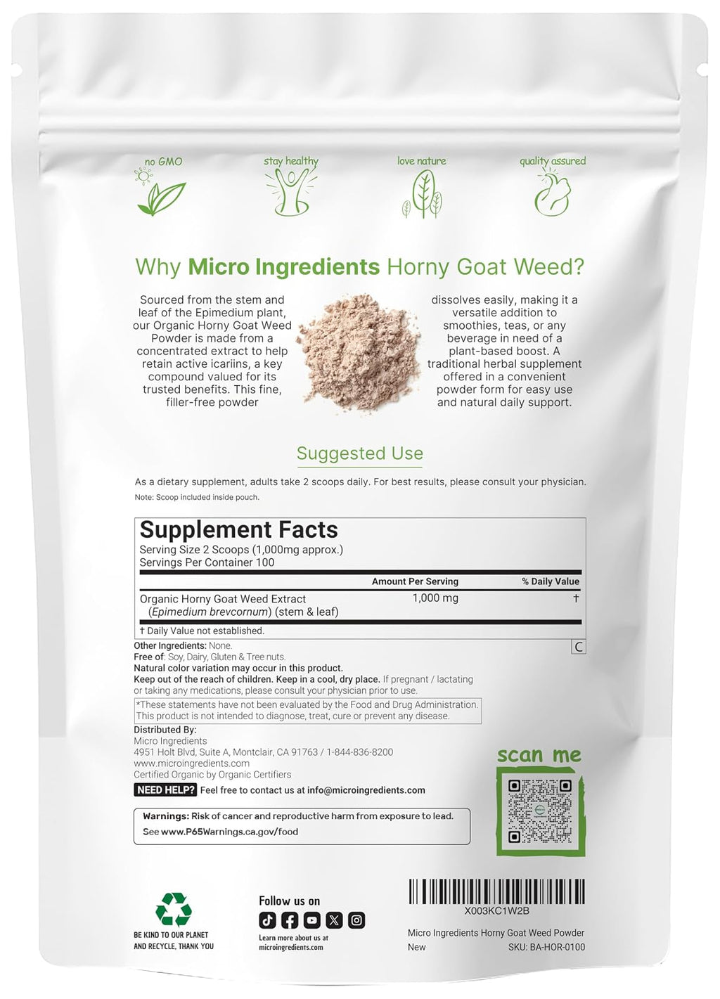 natural horny goat weed supplement