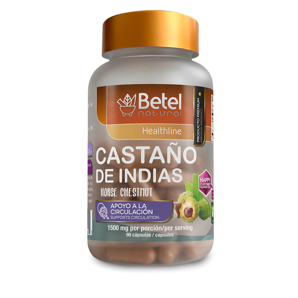 Natural horse chestnut capsules for better blood flow