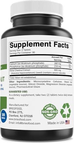 natural horse chestnut vitamin A supplement