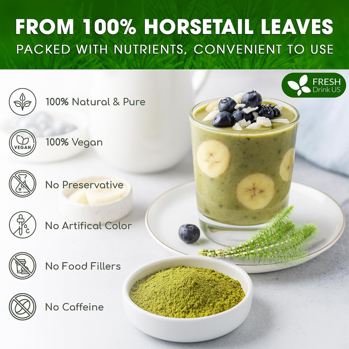 Natural horsetail powder benefits