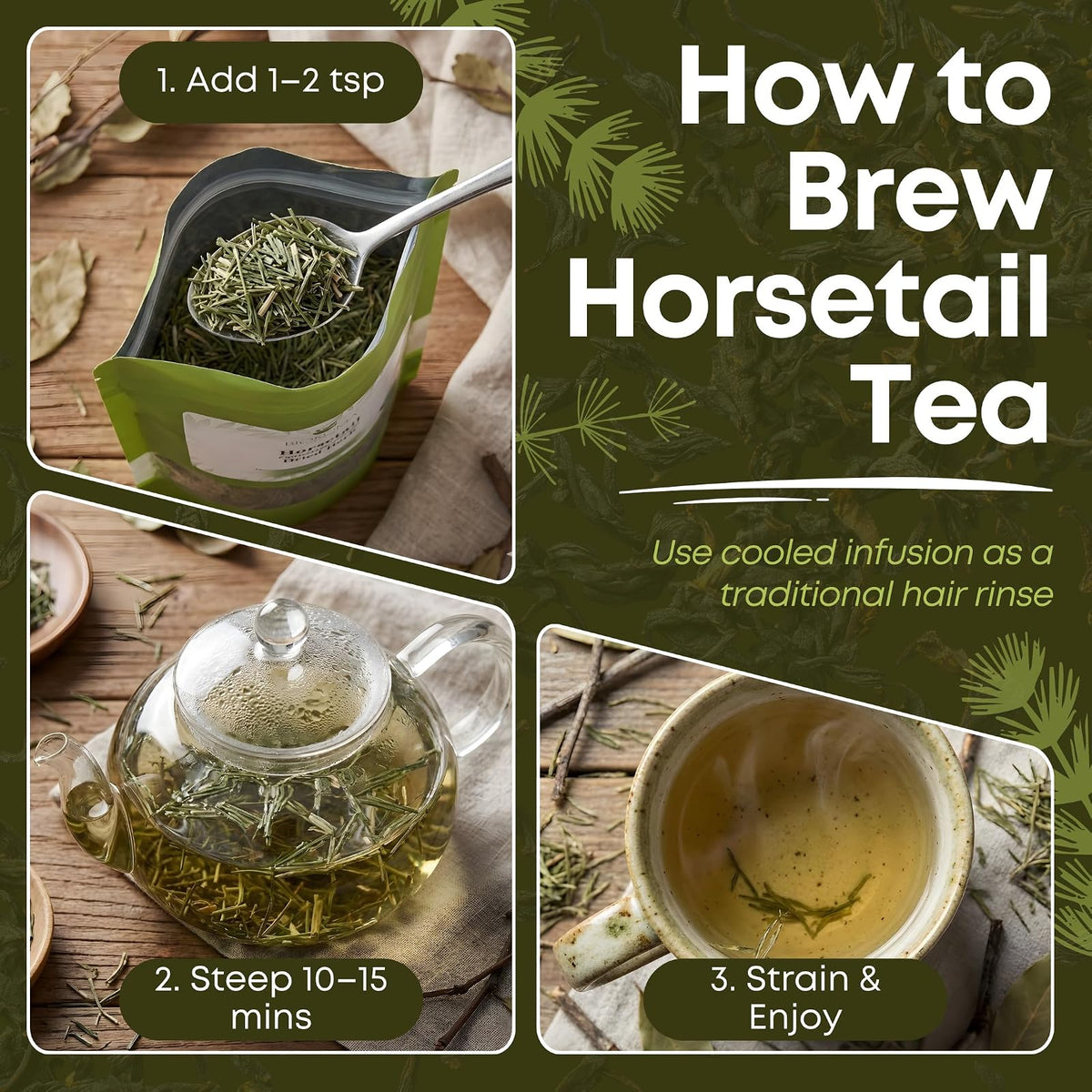 natural horsetail tea for wellness