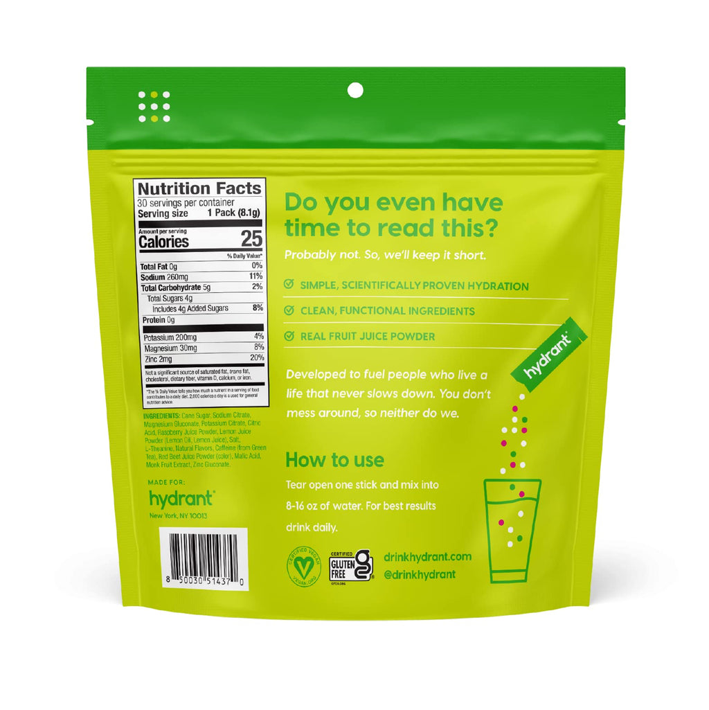 natural hydration solution with electrolytes