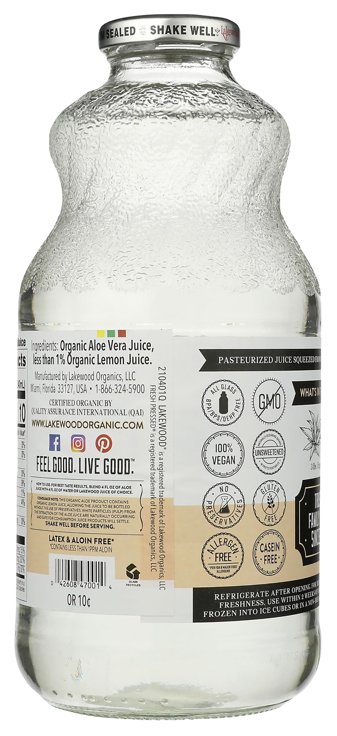 natural hydration with aloe vera