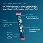 natural hydration with DripDrop packets