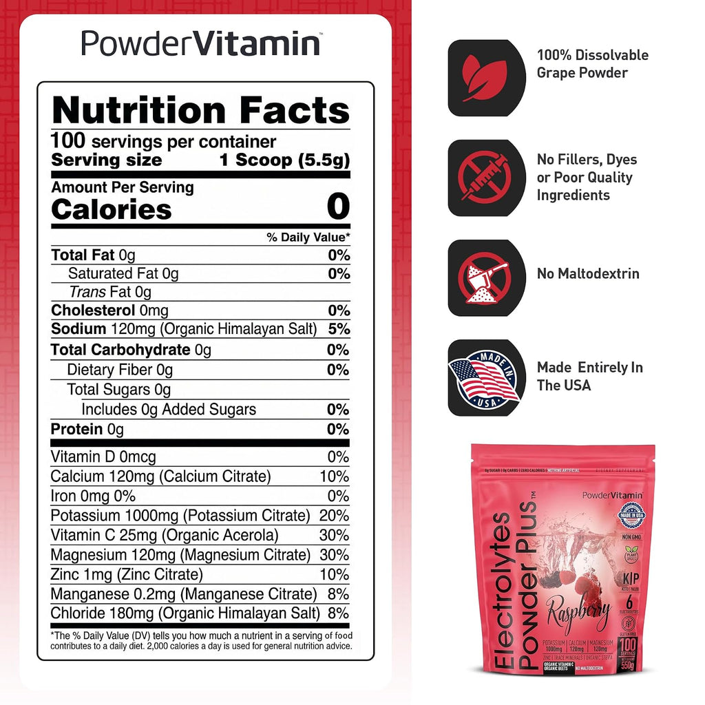natural hydration with electrolyte powder