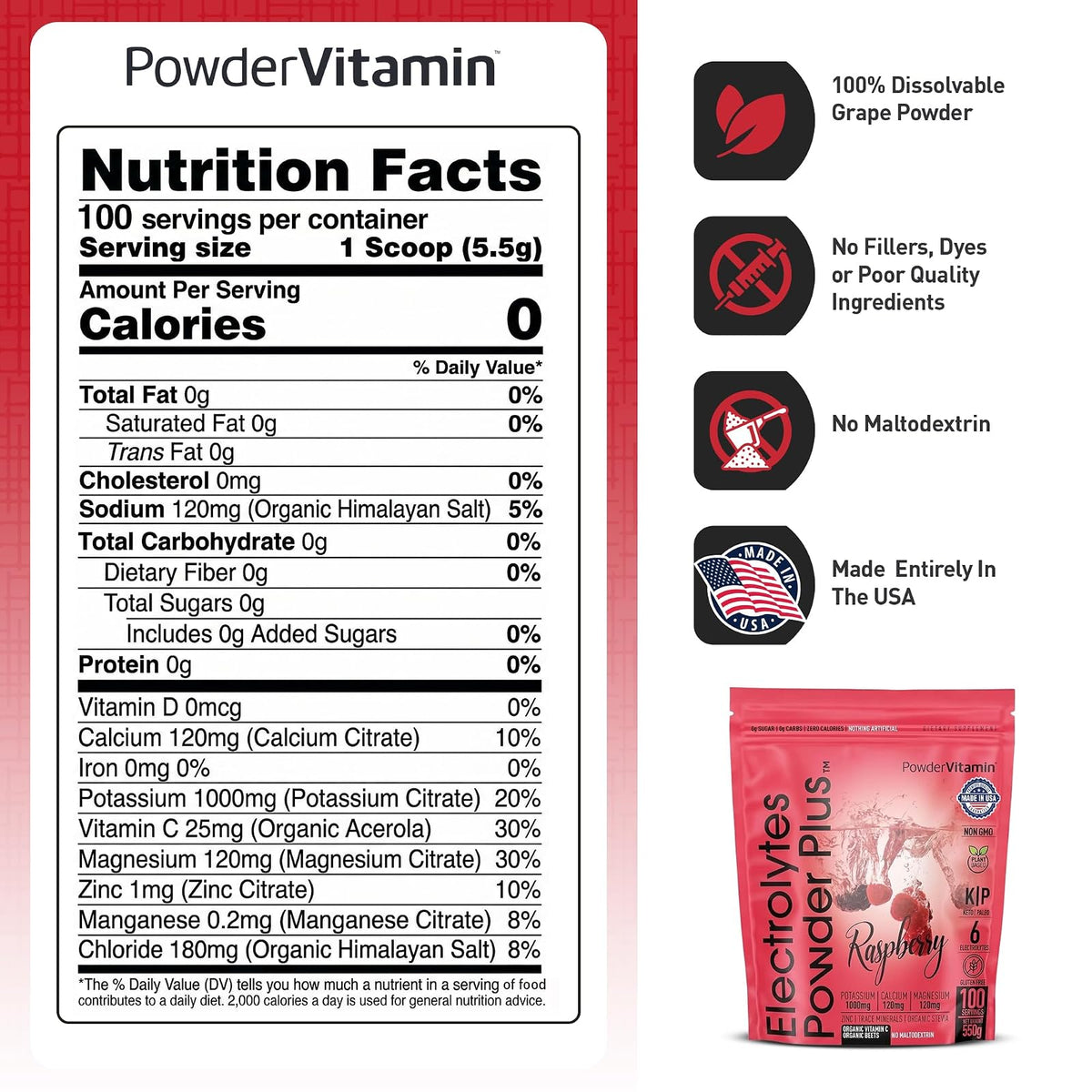 natural hydration with electrolyte powder