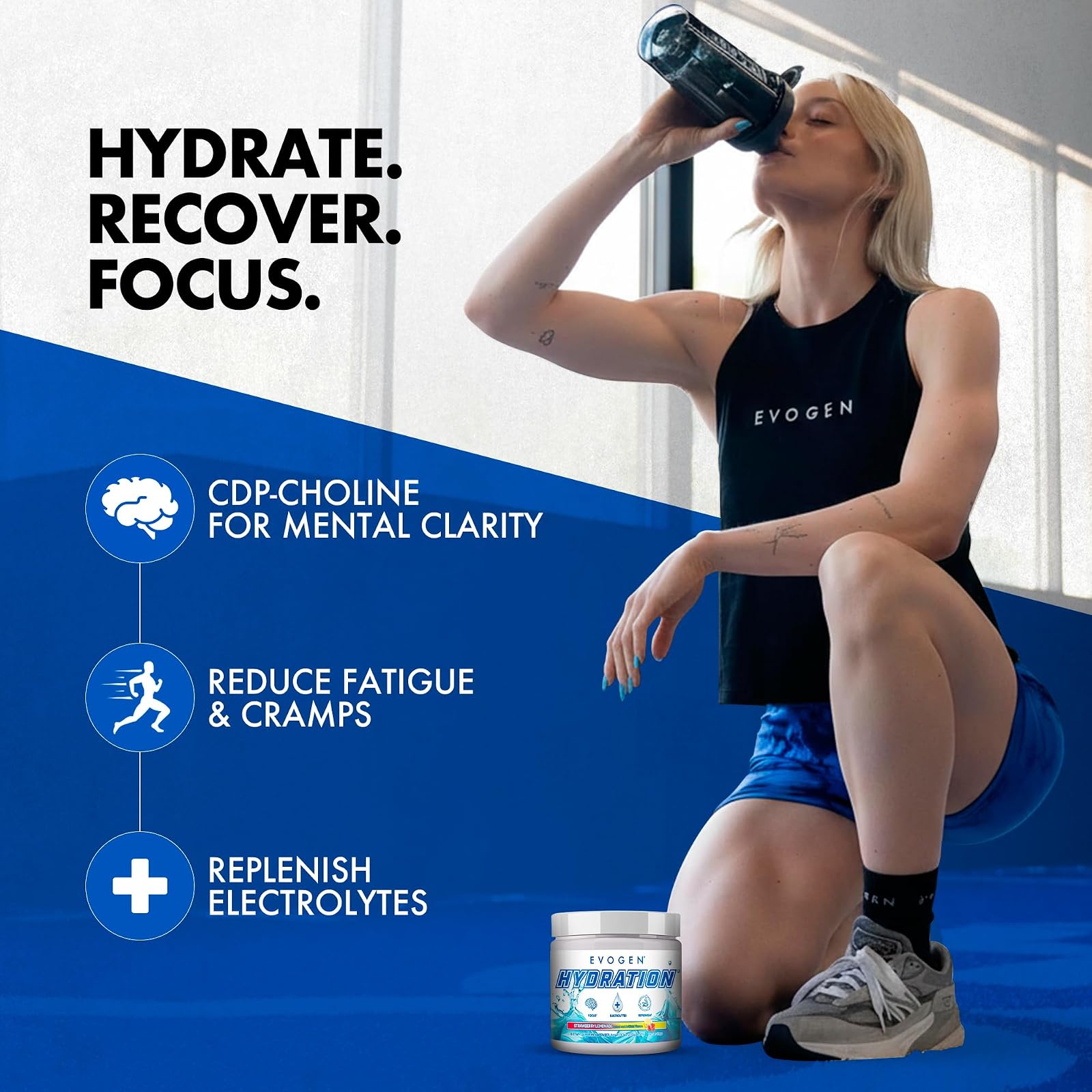 natural hydration with Evogen electrolytes