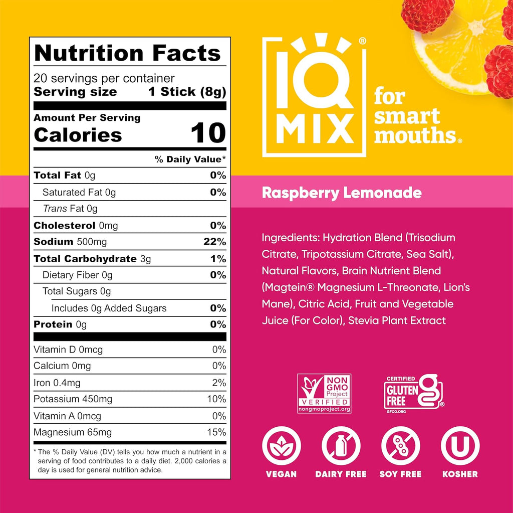 Natural hydration with IQMIX electrolyte powder