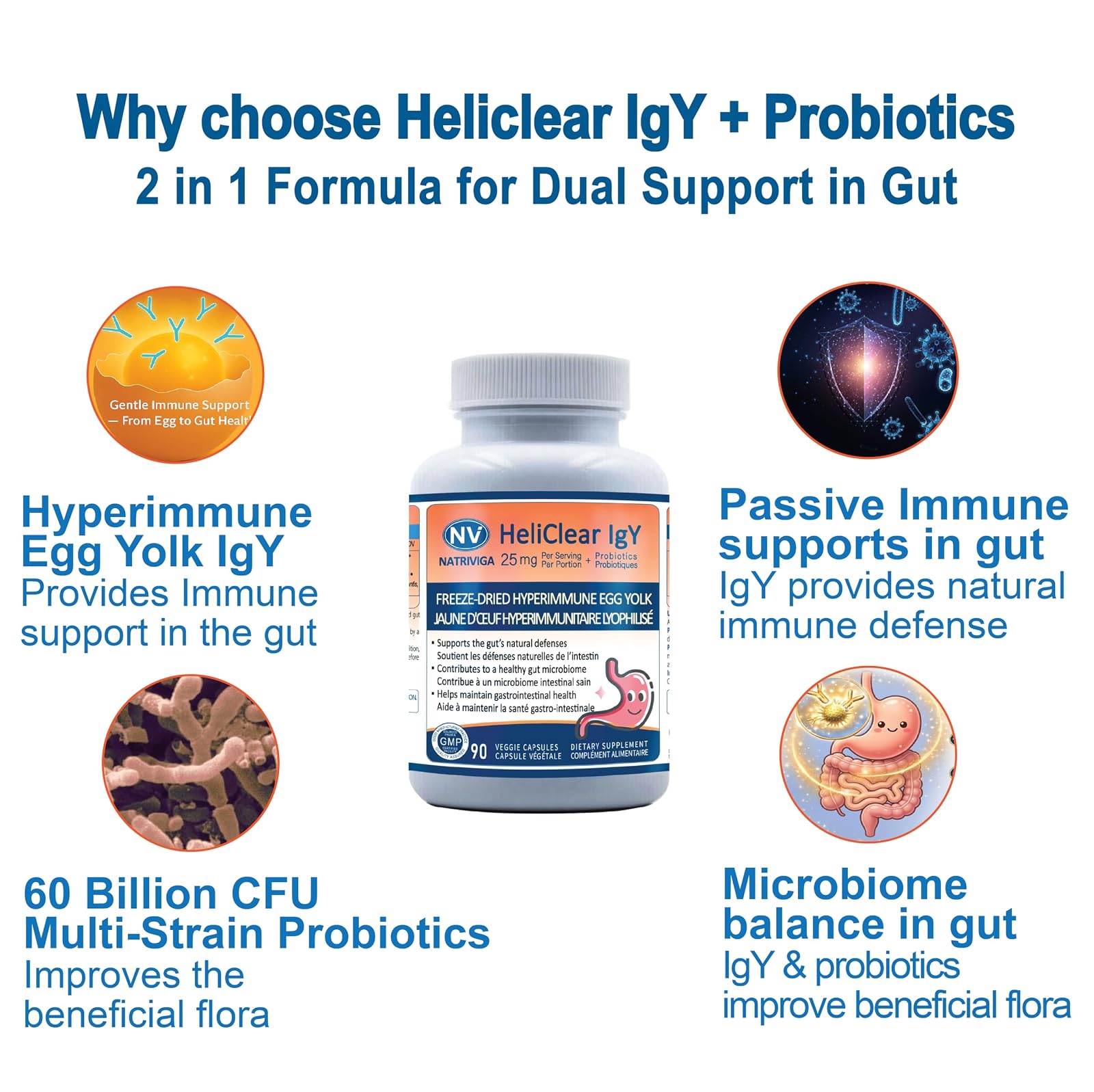 Natural IgY immunoglobulins for wellness