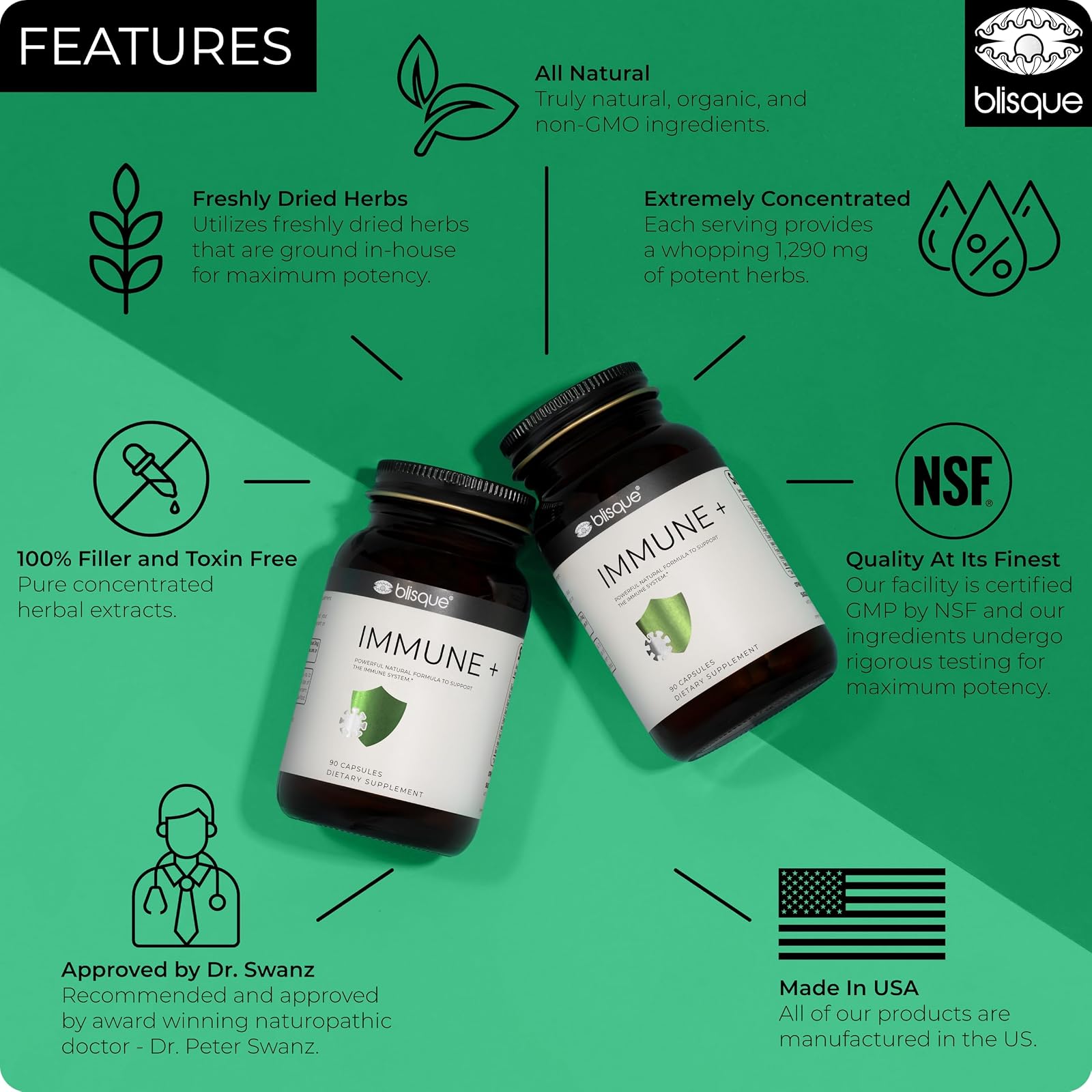 Natural immune booster capsules