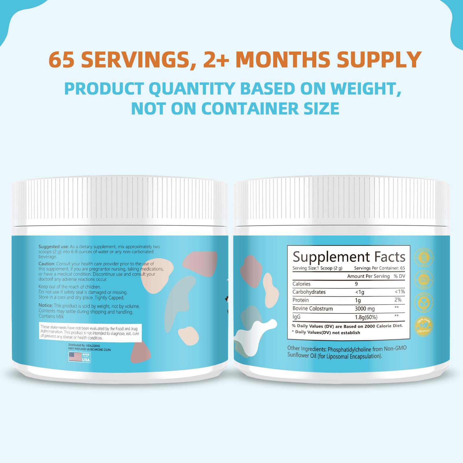 natural immune booster colostrum powder